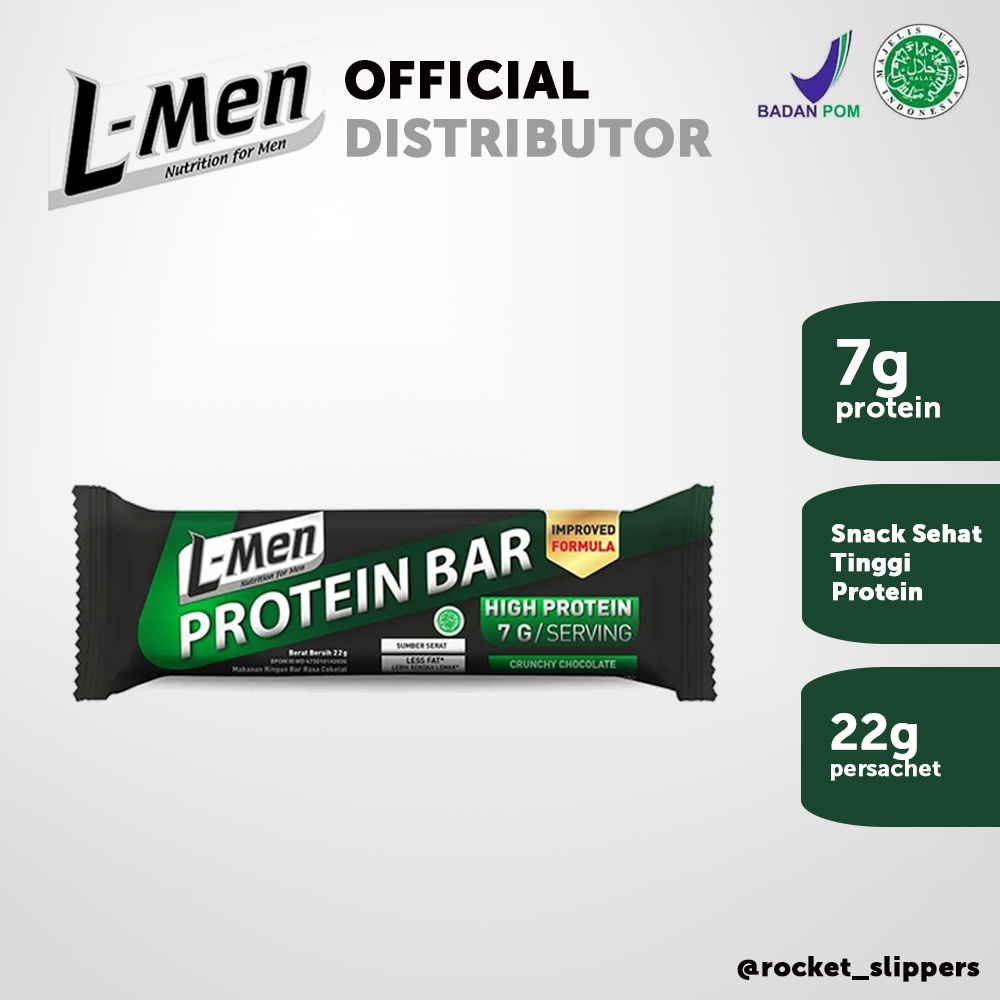 Jual L-Men Protein Bar Crunchy Chocolate & Strongberry 1 sachet ...