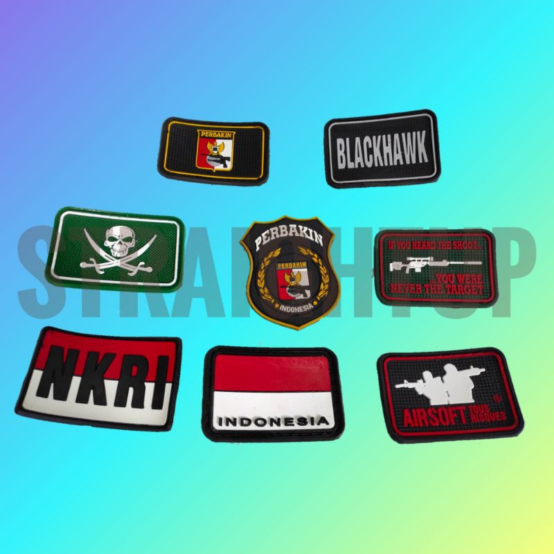 Jual Rubber Patch Velcro / emblem karet | Shopee Indonesia