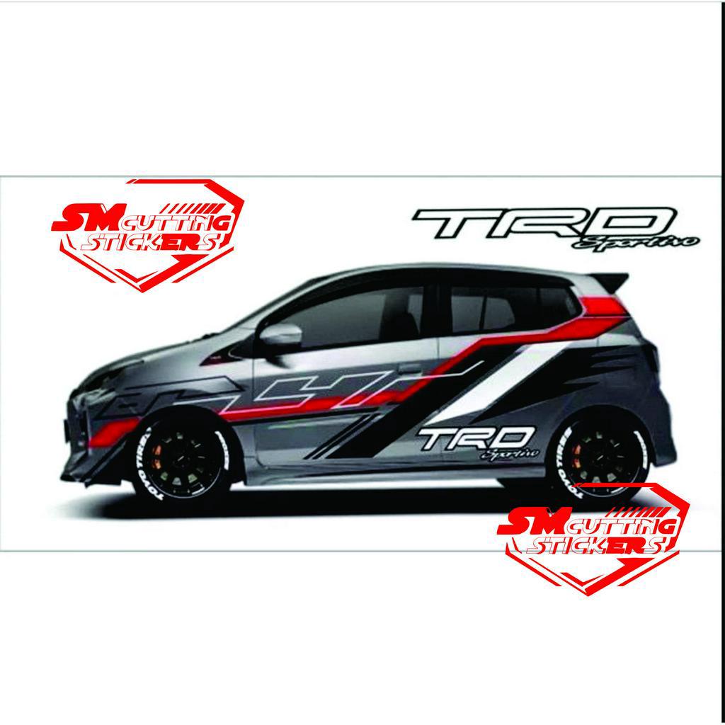 Jual STIKER MOBIL BRIO TRD CUTTING STICKER LIST BODY MOBIL PROMO ...