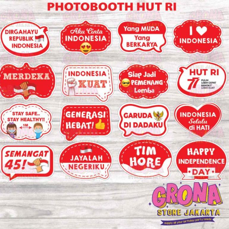 Jual B9D3 PROPERTI FOTO HUT RI ACC PHOTOBOOTH PHOTOPROP BACKDROP DEKOR ...
