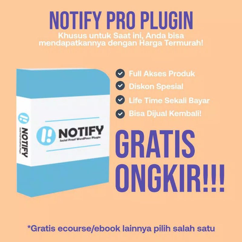 Jual Notify Pro Plugin Wordpress Premium Termurah dan Bergaransi ...