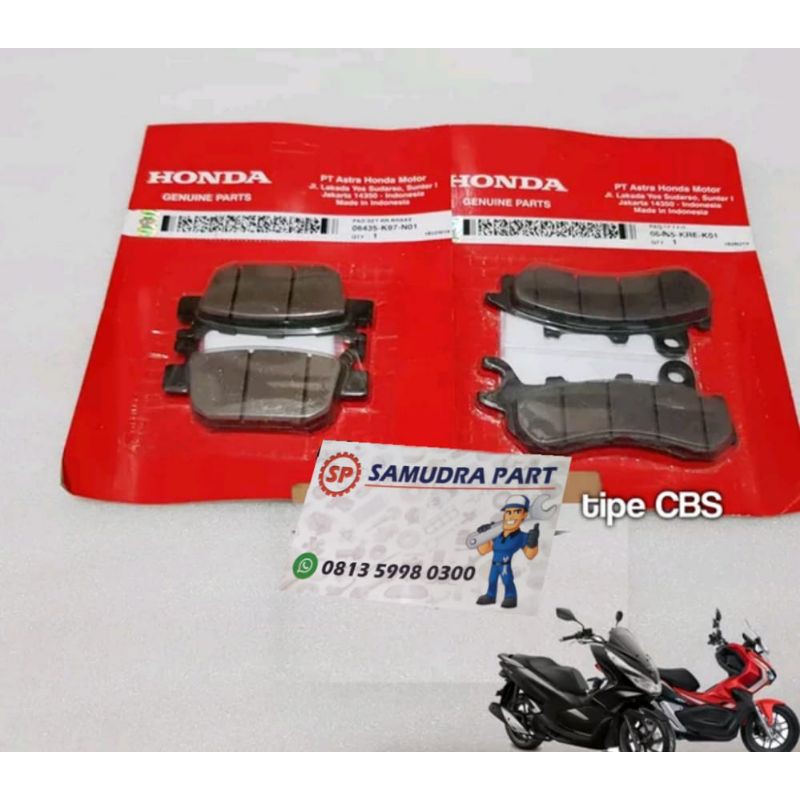 Jual Kampas Rem PCX ADV 150 CBS original set depan belakang | Shopee ...
