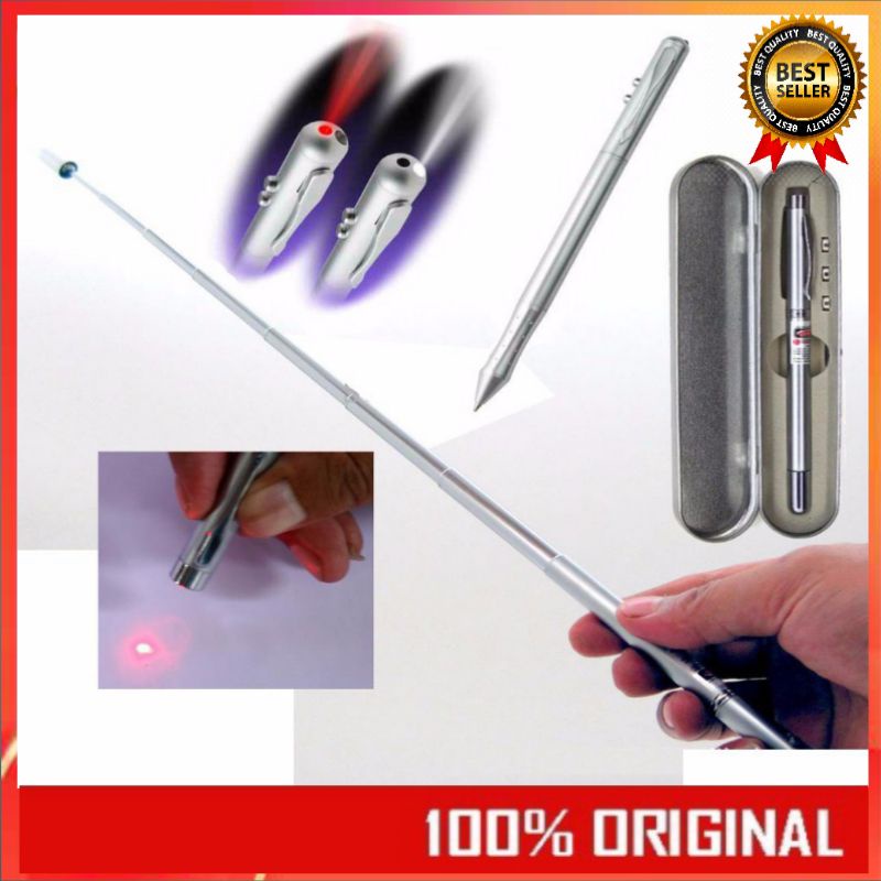 Jual Laser Pen Pointer 6 In 1 Presentasi Antena Bulpen Senter Alat ...