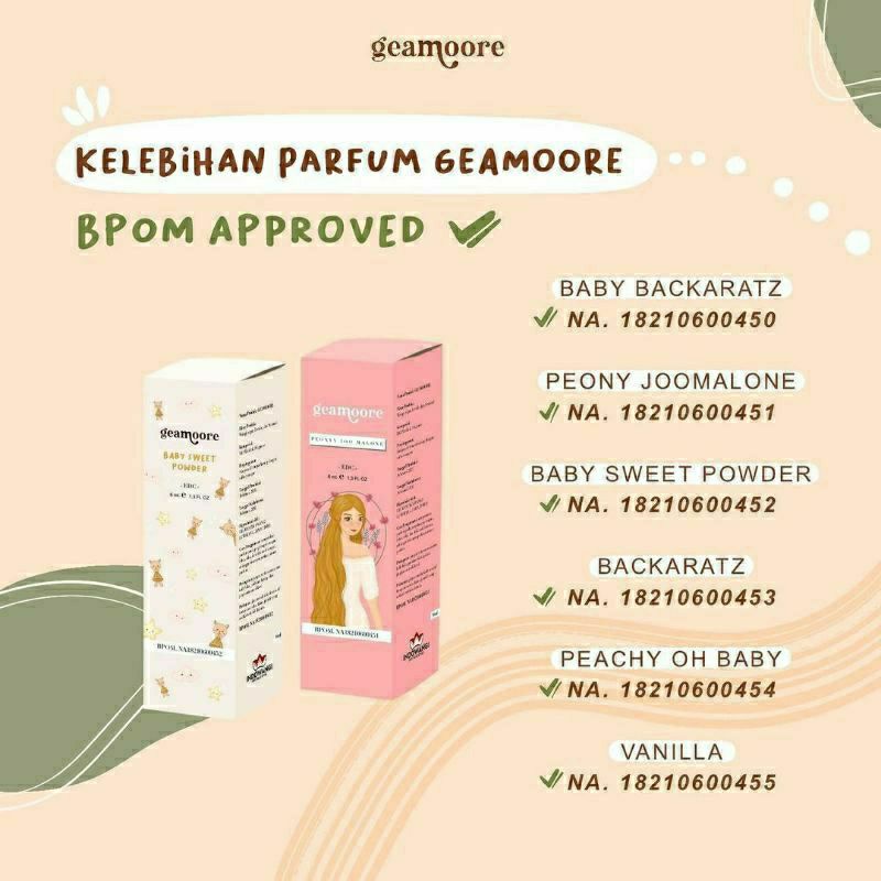 Jual GEAMOORE PARFUM TERMURAH [FREE GIFT] Roll On 6ml | Shopee Indonesia
