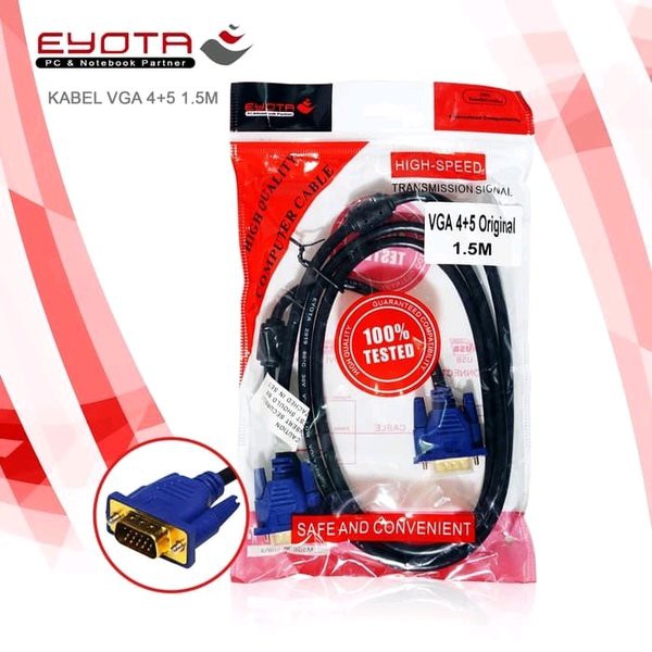 Jual Kabel VGA original kabel monitor LCD atau LED | Shopee Indonesia