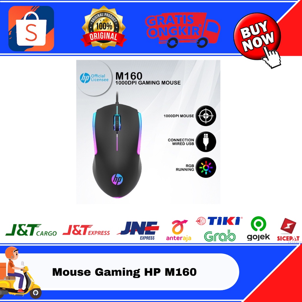 Jual Mouse Gaming HP M160 | Shopee Indonesia