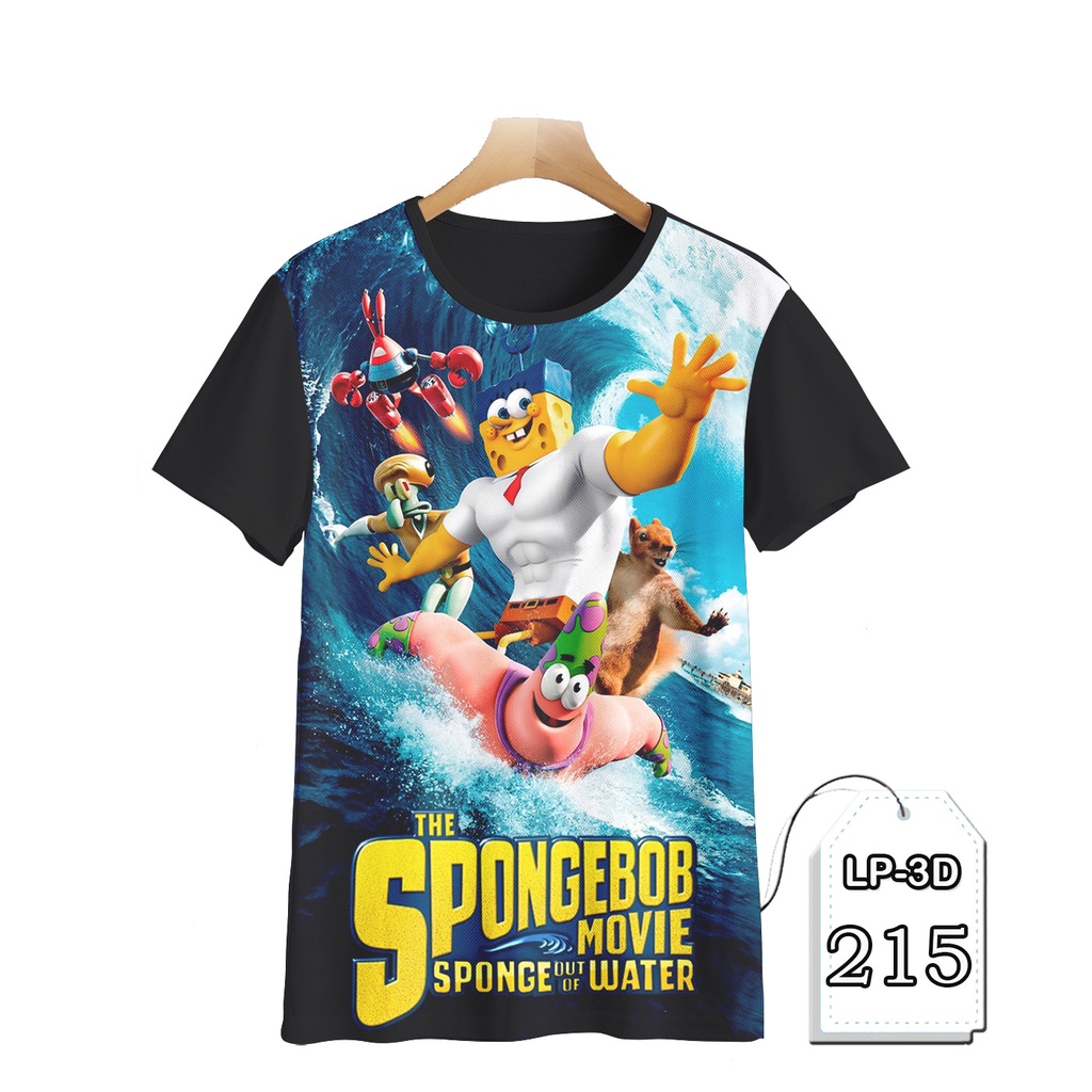 Jual Baju Spongebob Kaos Anak dan Dewasa Printing 3D #LP3D-215 | Shopee ...