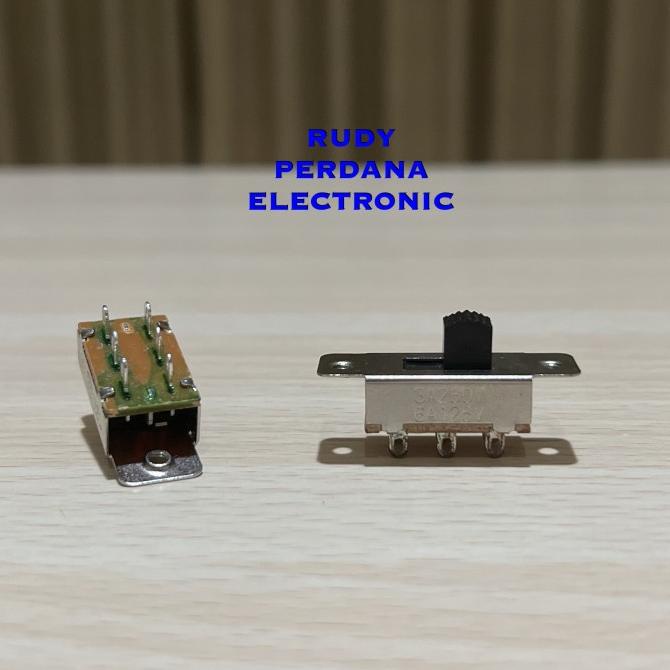 Jual jual SWITCH SLIDE SAKLAR GESER ON OFF DPDT 2x3 6 PIN 3A 250V 6A 125V BESAR | Shopee Indonesia