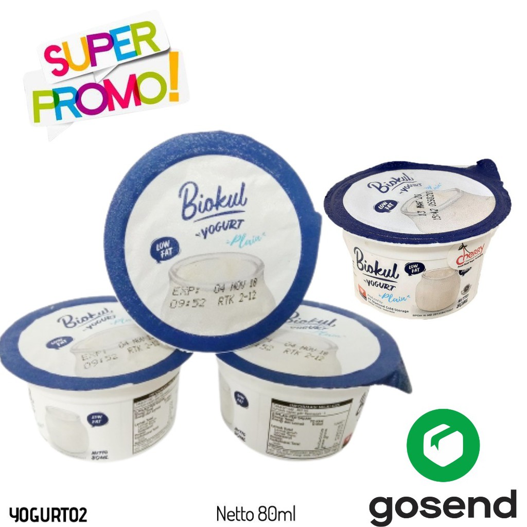 Jual YOGHURT BIOKUL STIRRED YOGURT PLAIN CUP 80ml - BIOKUL MPASI ...
