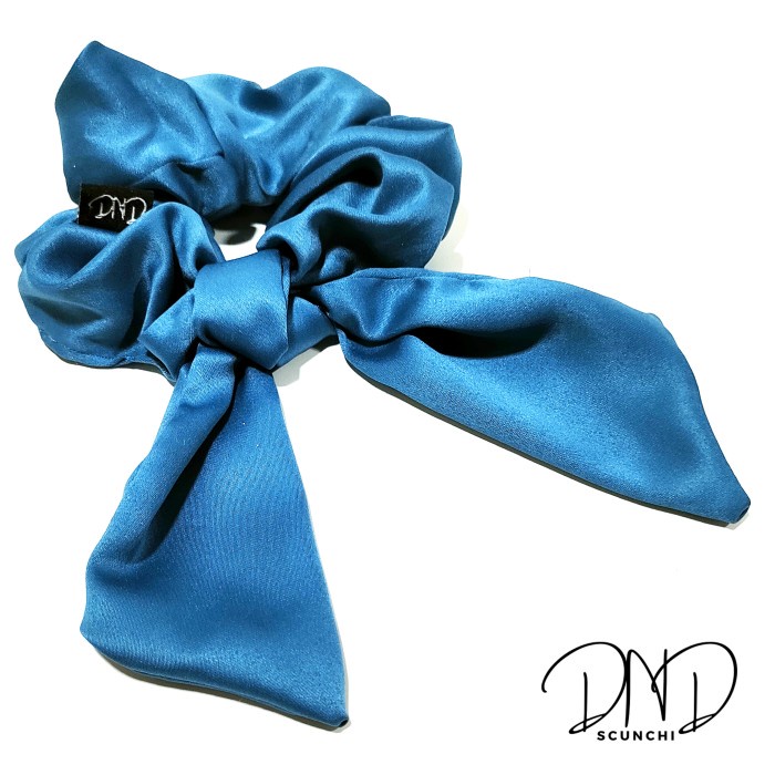 Jual Ikat Rambut Perempuan - Scrunchie Mini Bunny Cepol Elsa Blue ...