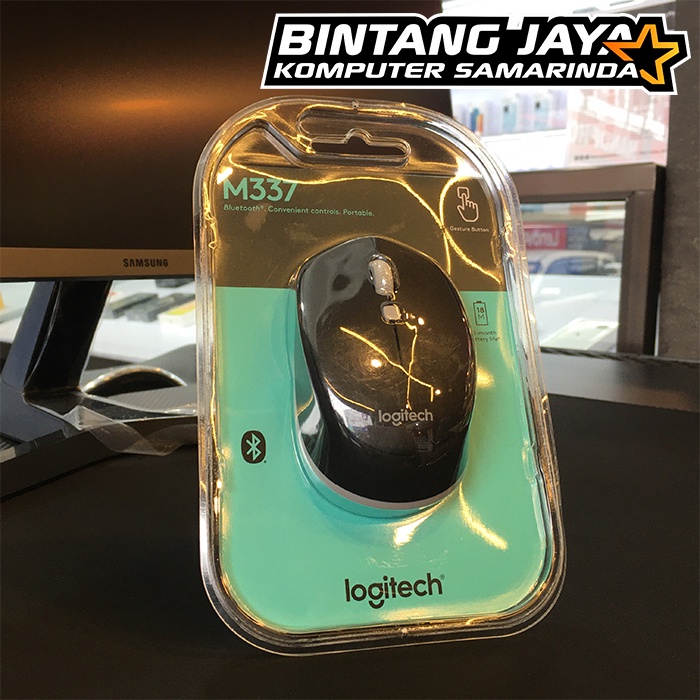Jual Logitech M337 Bluetooth Mouse Black (Hitam) | Shopee Indonesia