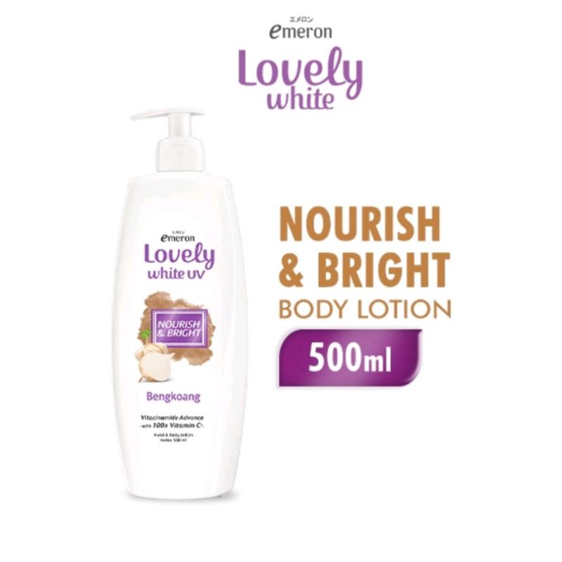 Jual EMERON LOVELY BODY LOTION PUMP 500 ML | Shopee Indonesia