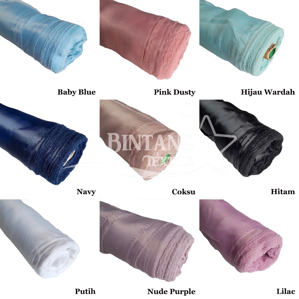 Jual Kain Kaca Organza Satin Silk Premium High Quality - Harga ...