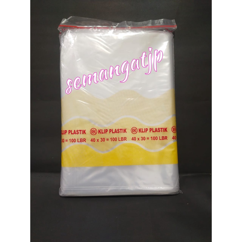Jual Plastik Klip isi 100lembar ukuran 30x40 | Shopee Indonesia