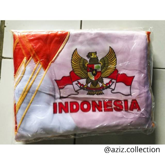 Jual Bendera Umbul-umbul Zig-zag 8 Mata Sablon Garuda [1 Kodi] | Shopee Indonesia