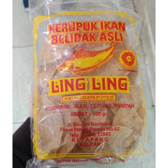 Jual LING LING KERUPUK IKAN BELIDAK ASLI KETAPANG KALBAR / KERUPUK IKAN ...