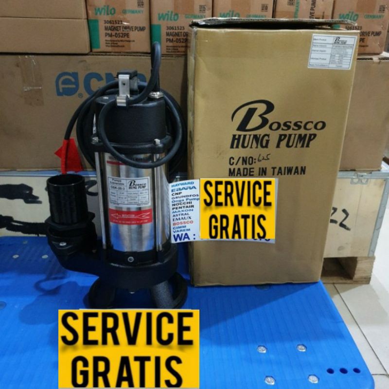 Jual POMPA BOSSCO DSK 20-3 3PHASE 380V OUT 3 INCH SEWAGE CUTTER PUMP ...