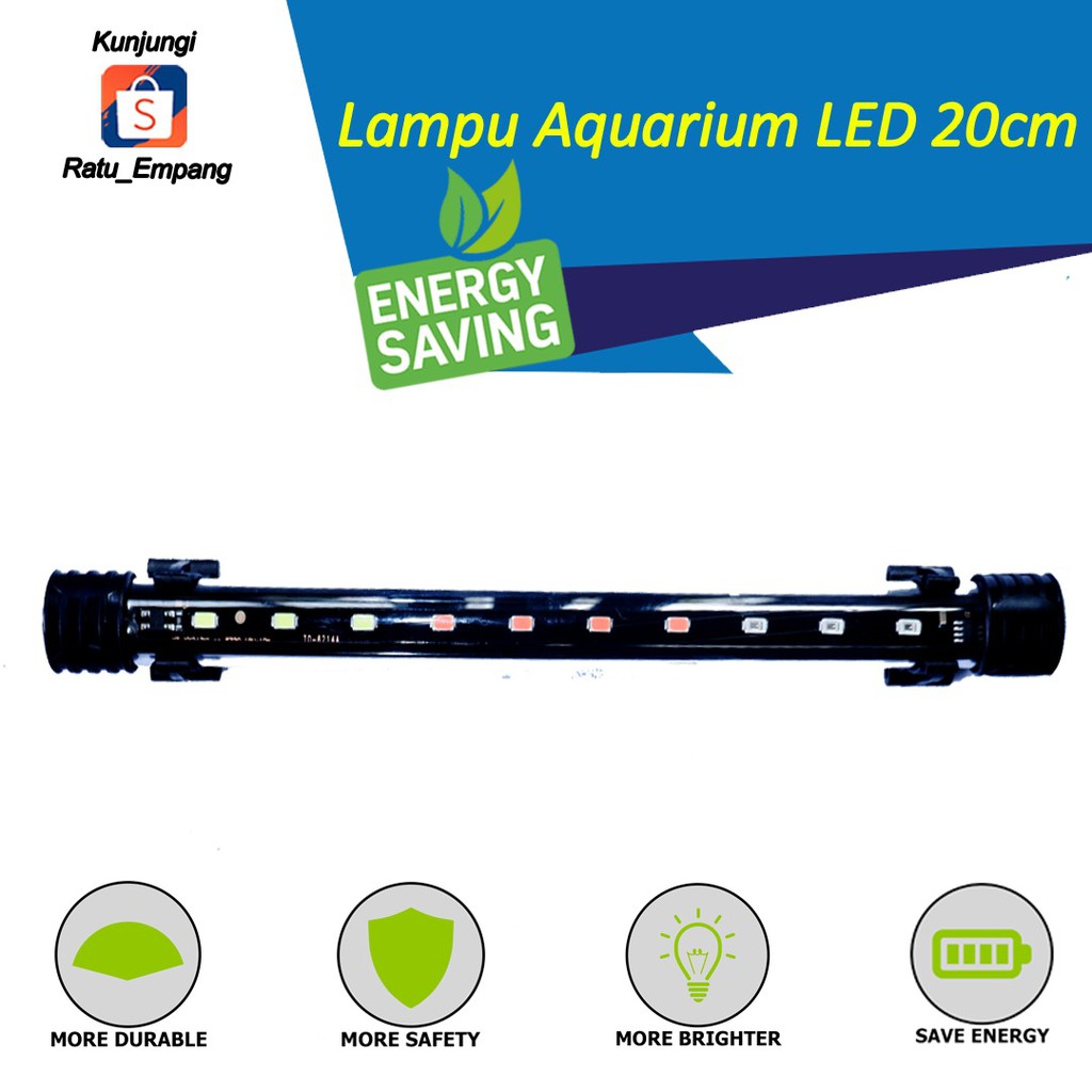 Jual LAMPU LED CELUP AQUARIUM 20 CM / LAMPU LED AKUARIUM / LAMPU ...