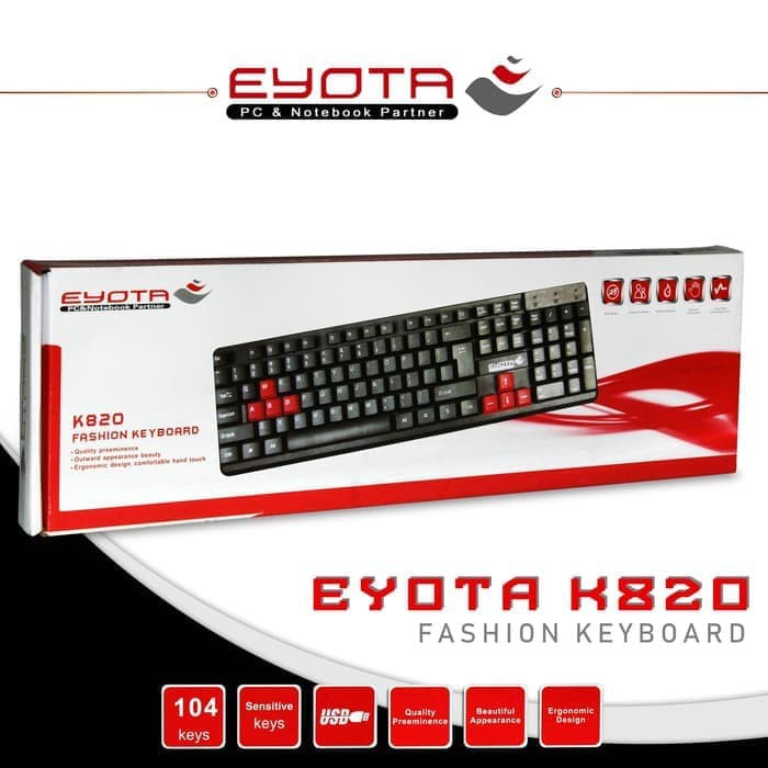 Jual KEYBOARD USB EYOTA STANDARD | Shopee Indonesia