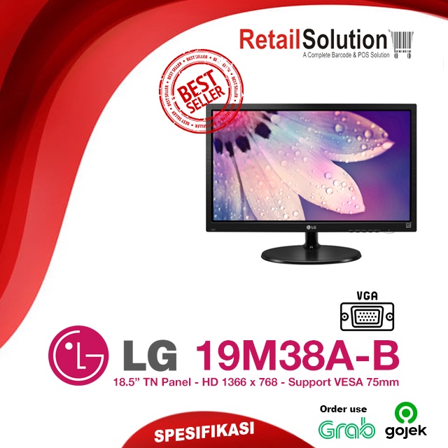Jual LG 19M38A-B 19" HD LED Monitor | Shopee Indonesia