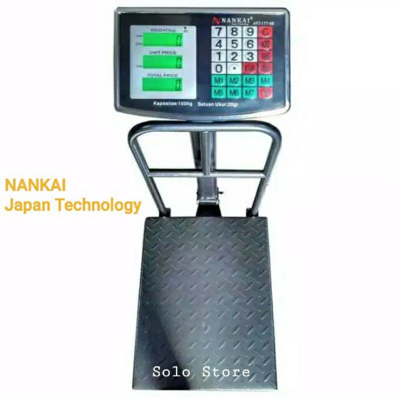 Jual Timbangan Duduk Digital Rail Nankai 150Kg / Timbangan Digital Nankai 150 Kg / Nankai 150Kg ...
