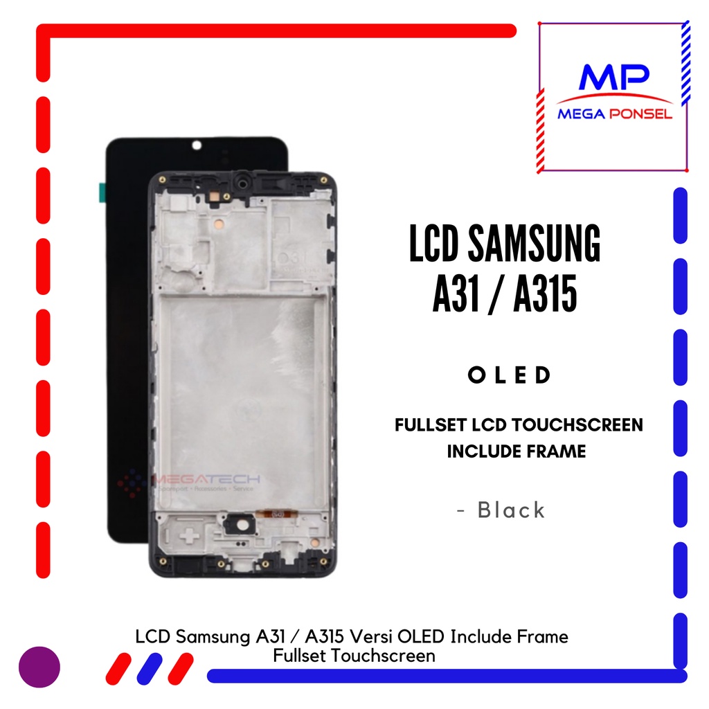 Jual LCD Samsung A31 / A315 Versi OLED Include Frame Fullset Touchscreen | Shopee Indonesia