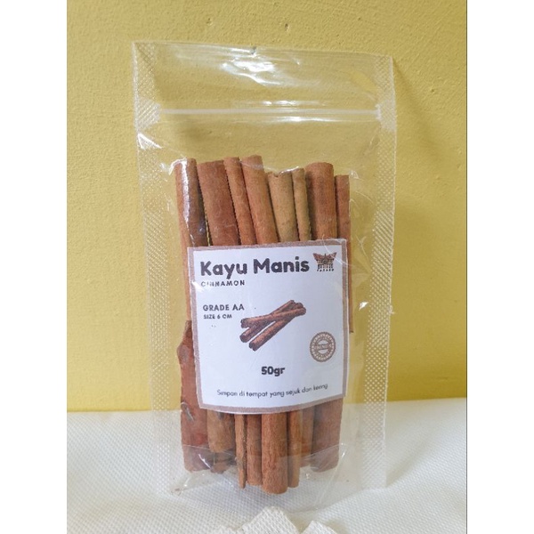 Jual Kayu Manis Batang/Cinnamon Stick/Rempah/Premium Grade AA 50gr ...