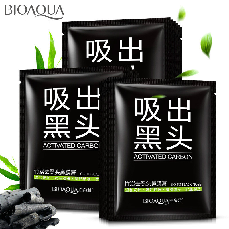 Jual Bioaqua charcoal sachet/bioaqua activated carbon mask sachet ...