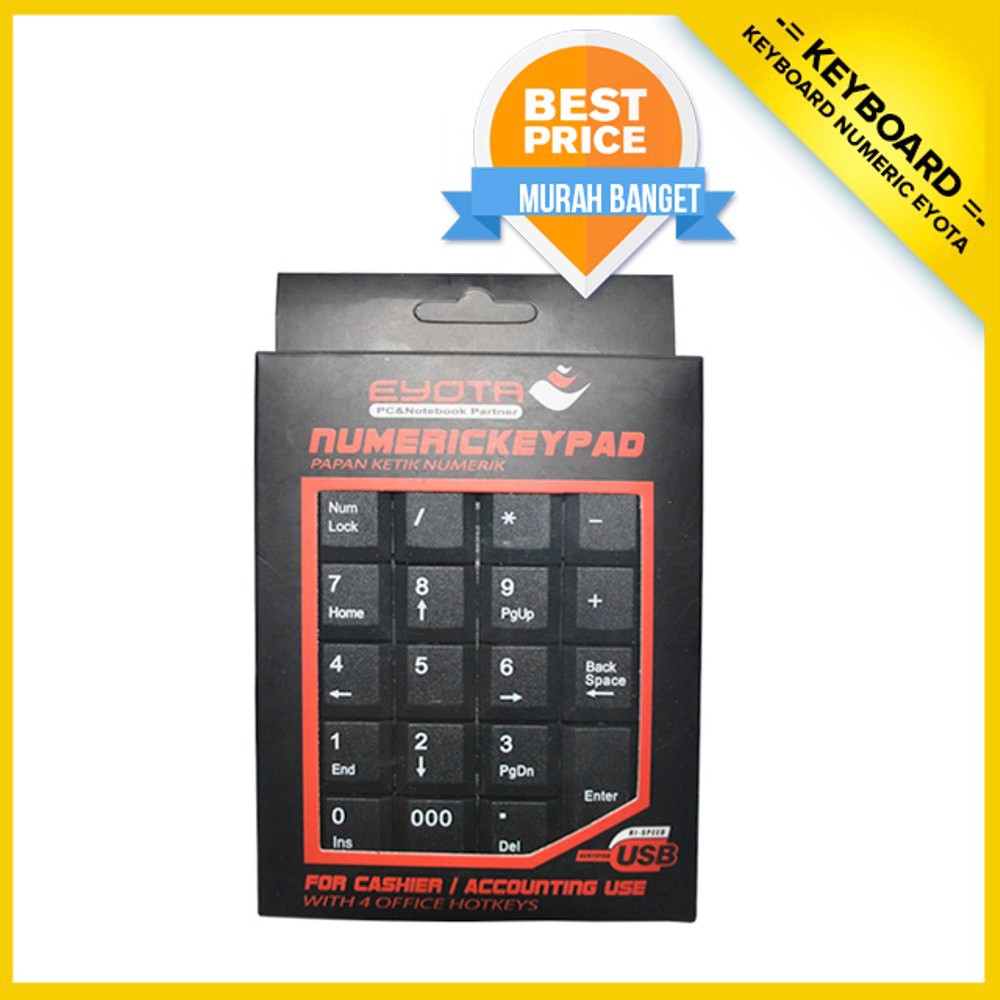 Jual Numeric Keypad-Papan Ketik Numerik USB Eyota | Shopee Indonesia