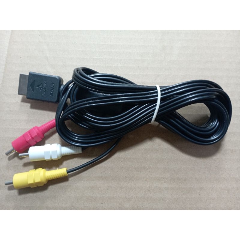 Jual KABEL AV PS1 PS2 2.5METER ORIGINAL | Shopee Indonesia