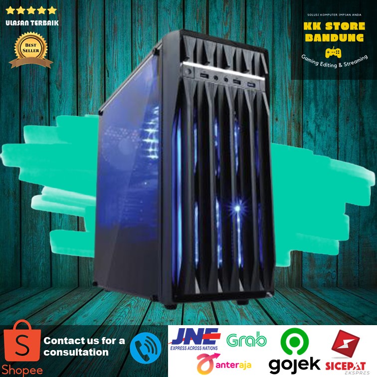 Jual READY New CASING GAMING CASE INFINITY POSEIDON FULL Side ...