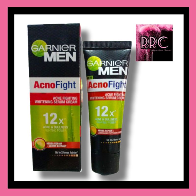 Jual Garnier men acno fight acne fighting whitening serum cream 20ml | Shopee Indonesia