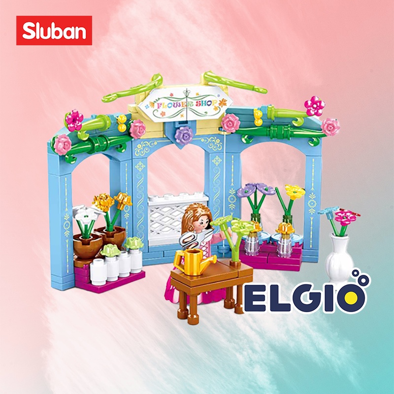 Jual Sluban Bricks Toko Bunga Flower Store M38 B0905 | Shopee Indonesia