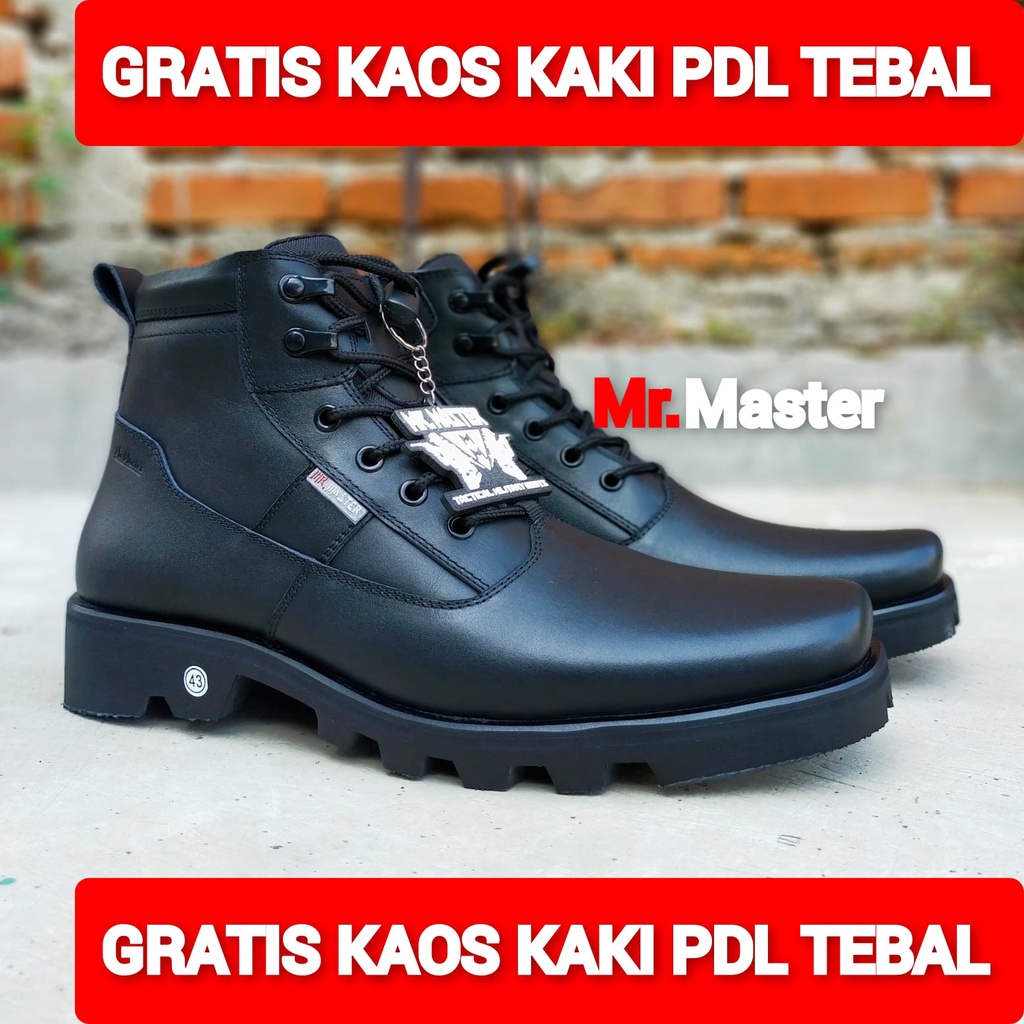 Jual SEPATU PDH POLANTAS MODEL TERBARU KULIT SAPI ASLI MERK MR MASTER ...