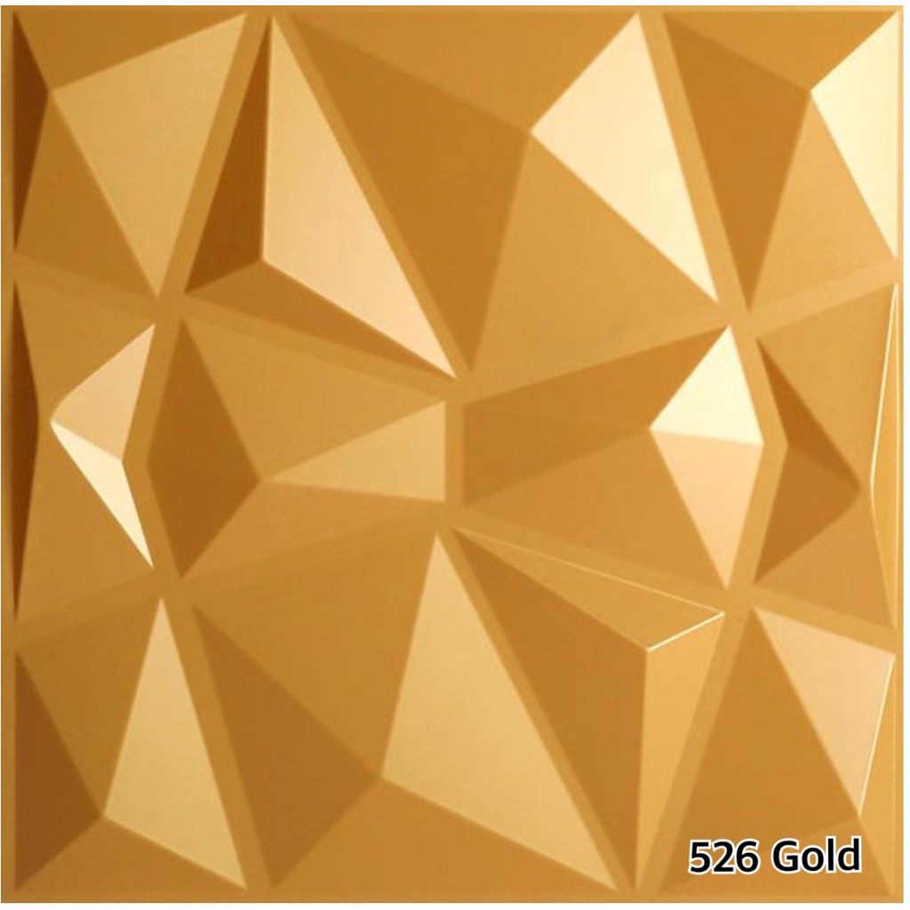 Jual Wall Panel Dinding 3D PVC Black Hitam Gold Emas Abu Silver Timbul ...