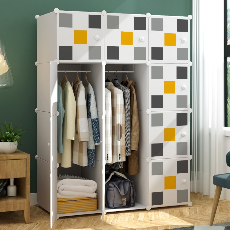 Jual lemari plastik rak serbaguna susun Lemari baju lemari pakaian 12 ...