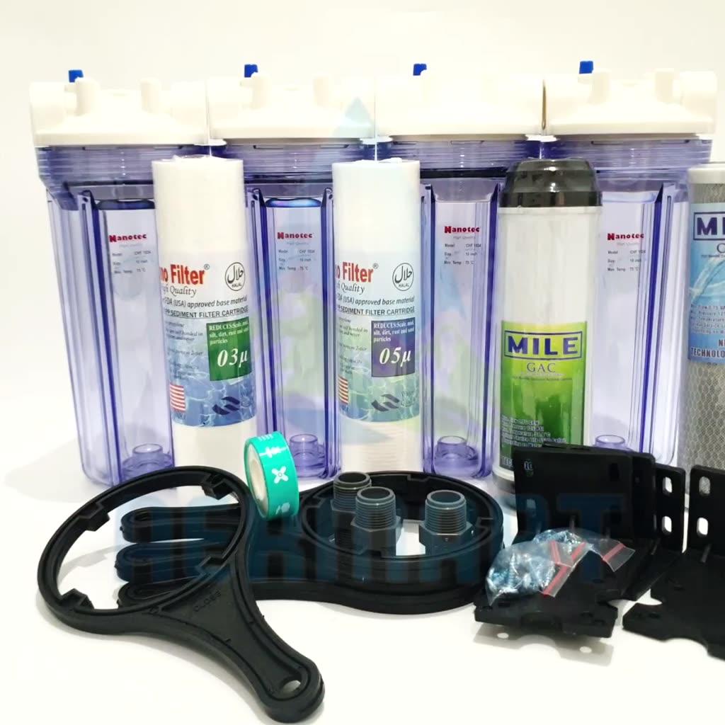 Jual Filter Air Ledeng/PDAM Plus 4 Housing Clear-Saringan Air Siap ...
