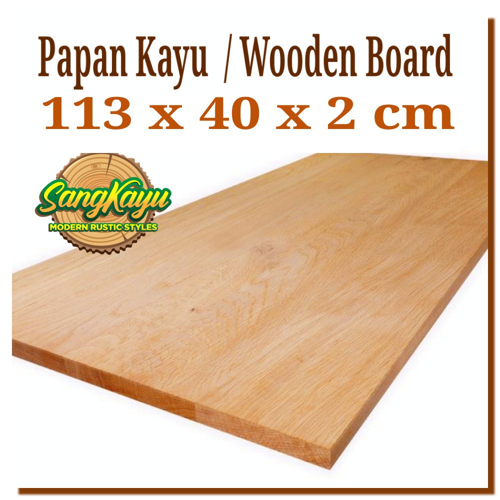 Jual Papan kayu 113x40x2 cm wooden board daun meja nampan kayu talenan ...