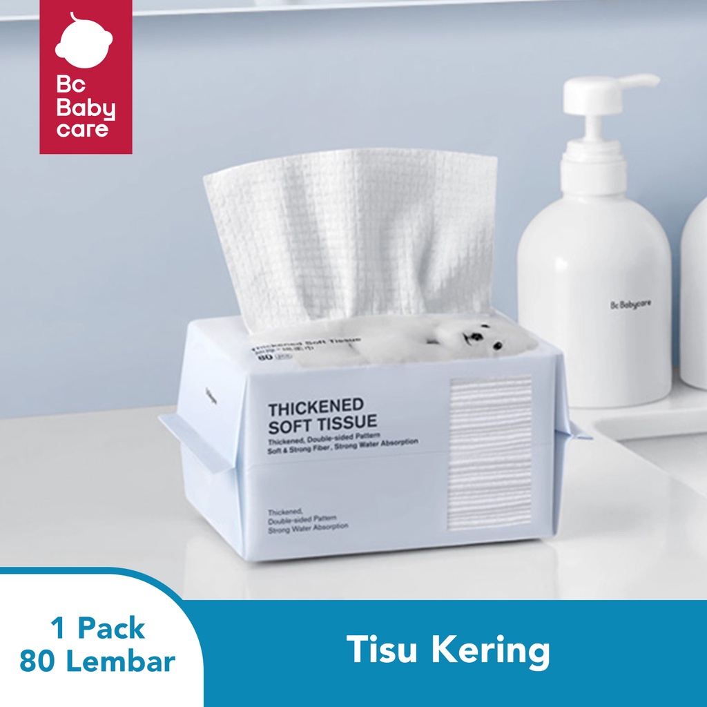 Jual Sakumini X BC Babycare Tisu Kering Bayi Facial Tissue Wipes Hand Mouth 80Pcs | Shopee Indonesia