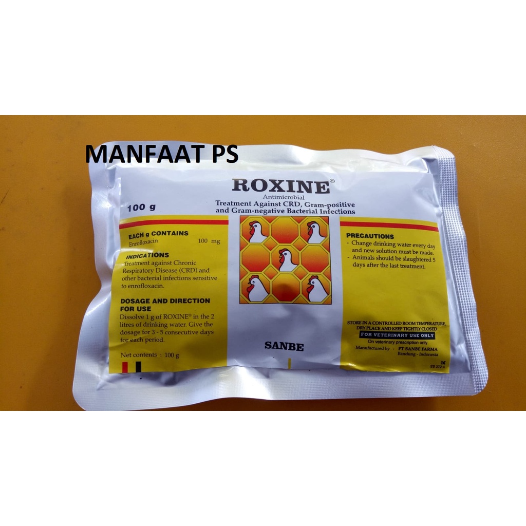 Jual Roxine 100 gram Serbuk Antibiotik Ayam Broiler Layer CRD ... Jual Roxine 100 gram Serbuk Antibiotik Ayam Broiler Layer CRD ...