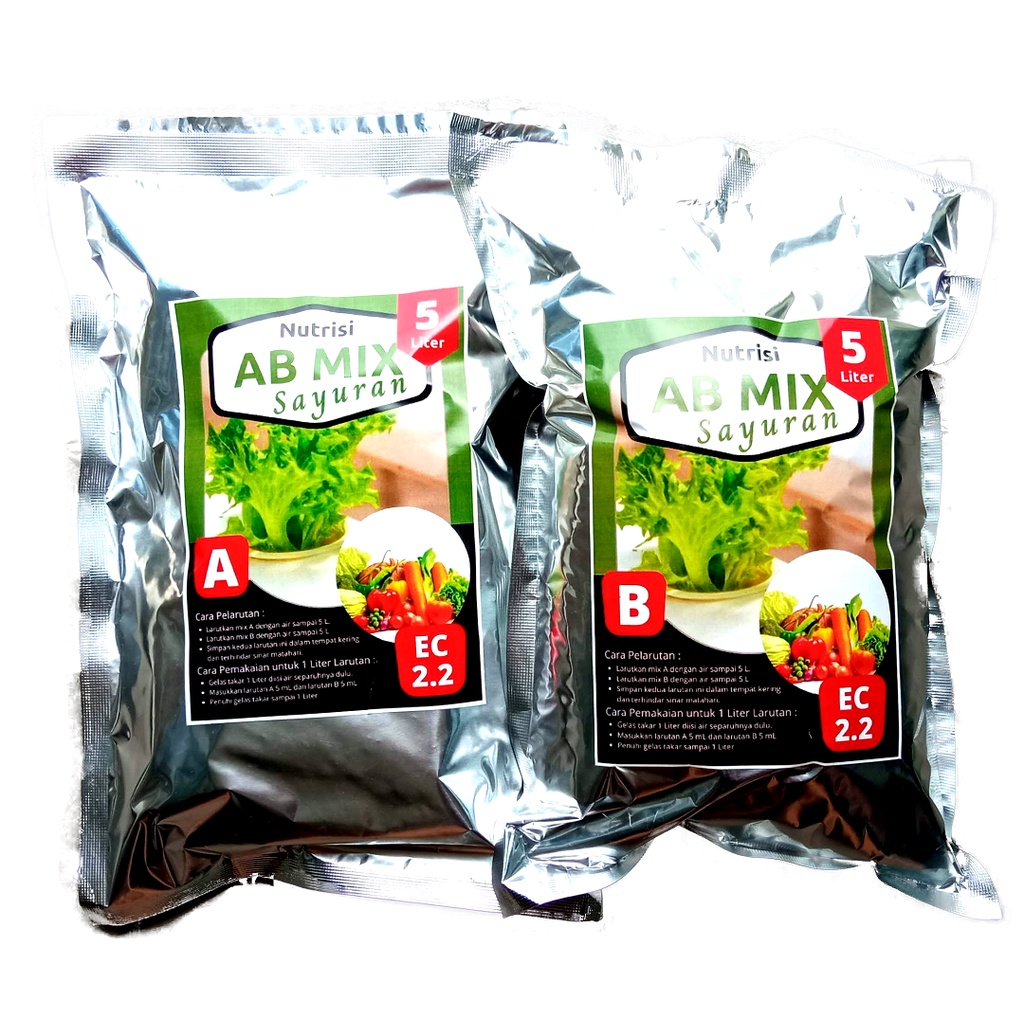 Jual Pupuk AB Mix Nutrisi Hidroponik Sayuran Daun dan Sayuran Buah ...
