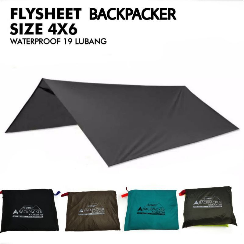 Jual BACKPACKER Flysheet 4x6Meter Ultralight Waterproof Ukuran 4x6 ...