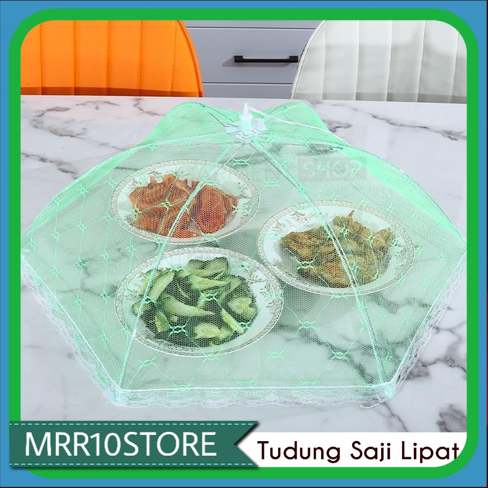 Jual Tudung Saji Lipat Model Payung Renda Penutup Makanan Jaring Anti ...
