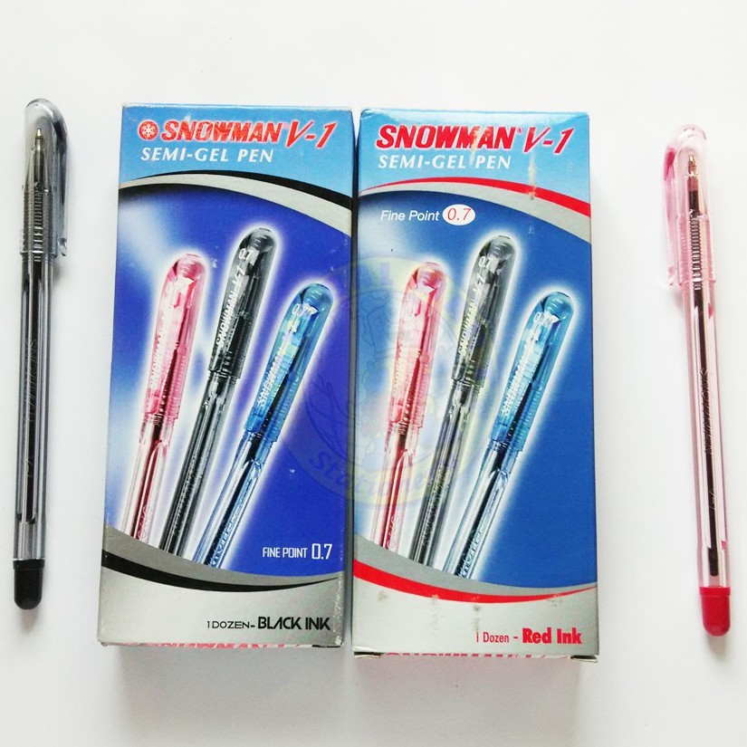 Jual PULPEN SNOWMAN V1 / BALLPOINT SNOWMAN V1 SEMI GELL | Shopee Indonesia