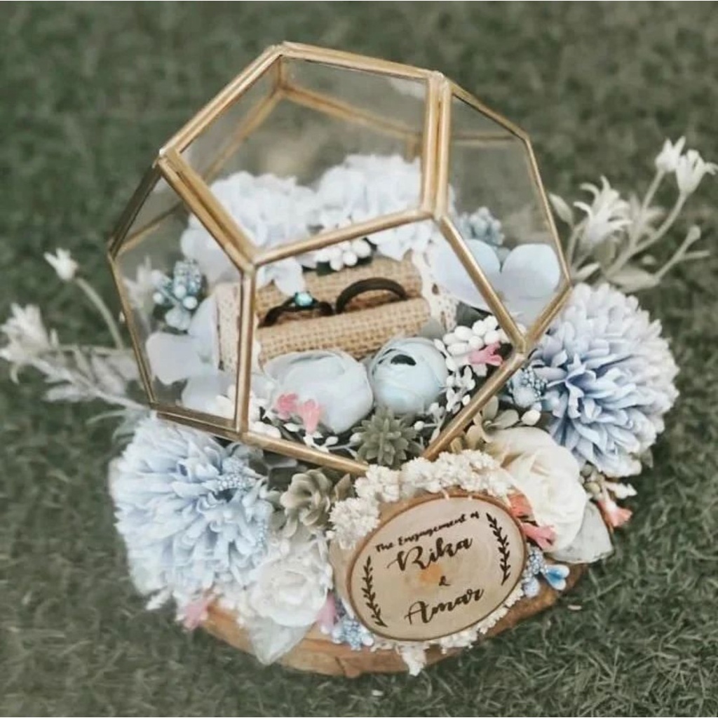 Jual Kotak cincin Lamaran Tunangan Nikah / Ring Box Rustic / Tempat ...