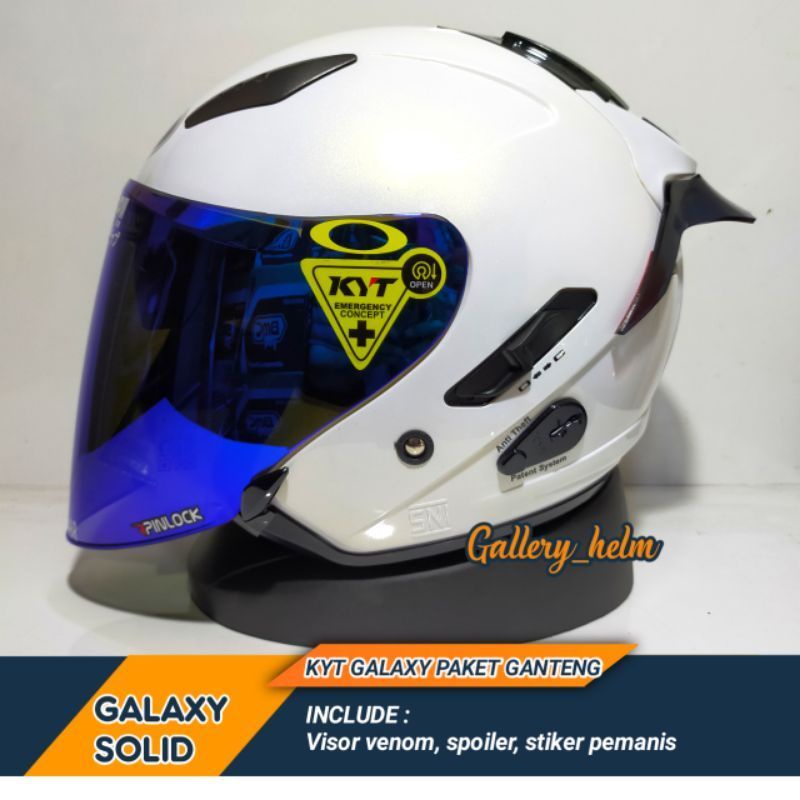 Jual paket Visor kyt galaxy flat r + rachet + spoiler kyt galaxy Kyt Dj ...