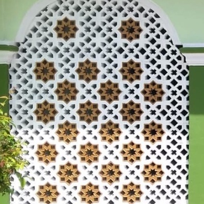 Jual Roster Beton Motif Krawangan Melati Gir Masjid Musholla Kombinasi ...