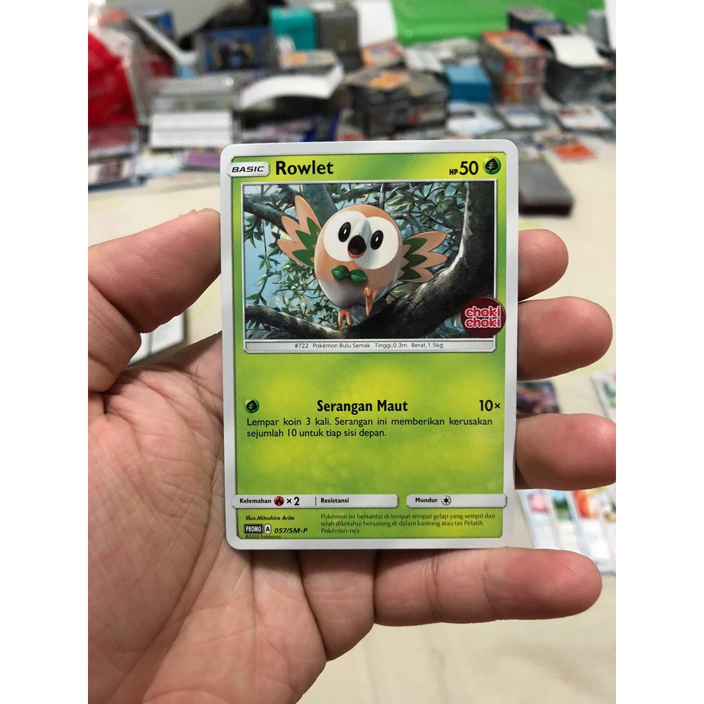 Jual Kartu Pokemon TCG Promo Card Choki Choki Pokemon Rowlet Litten ...
