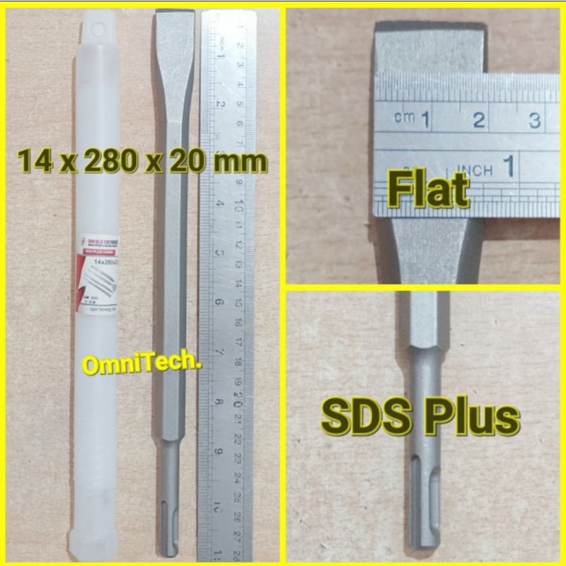 Jual Mata Bor Bobok Pahat Beton SDS Plus Flat Chisel Rata 14mm 14 mm Gepeng Pipih | Shopee Indonesia