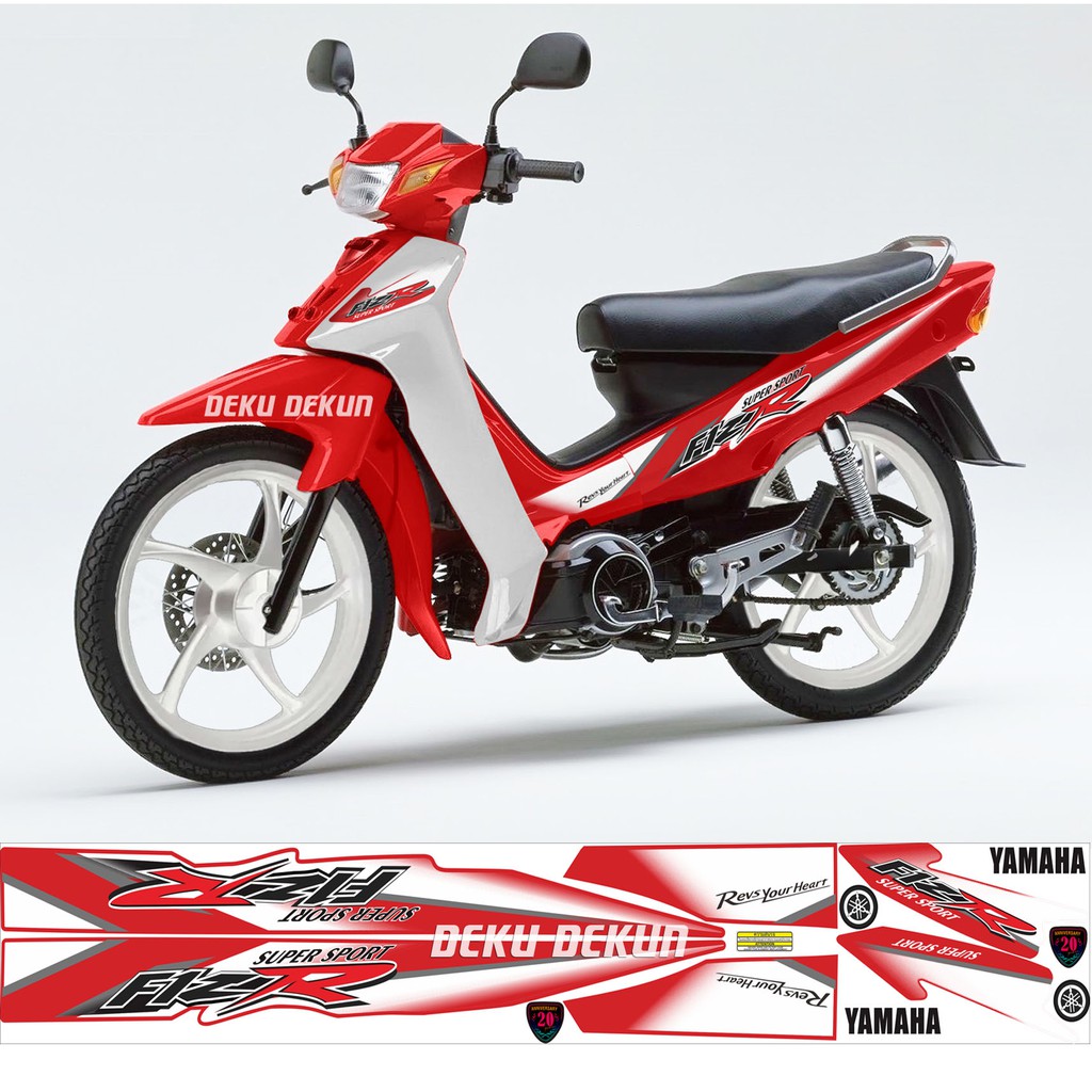 Jual Striping Stiker fizr f1zr f1z r variasi super sport merah putih ...